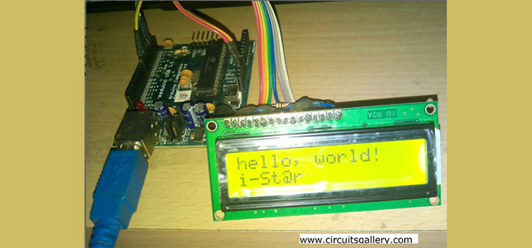 Arduino 16×2 Lcd Tutorial Interfacing Lcd With Arduino Hello World Circuits Gallery
