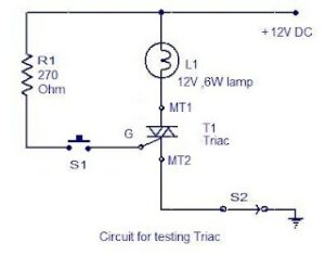 How to Test a TRIAC? | Testing Procedure with a Multimeter or Ohmmeter ...